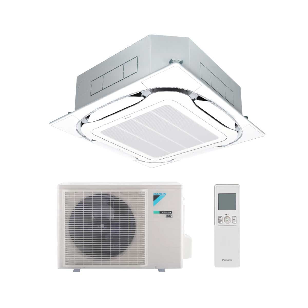 DAIKIN Round Flow Cassette แอร์แบบฝังฝ้า รีโมทไร้สาย 18,090