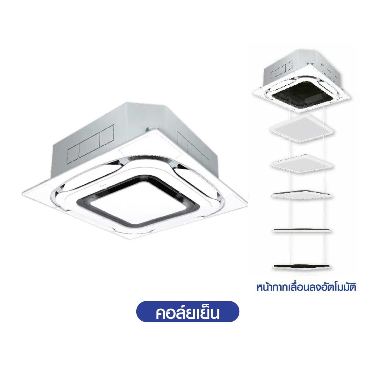DAIKIN Round Flow Cassette แอร์แบบฝังฝ้า รีโมทไร้สาย 36,230
