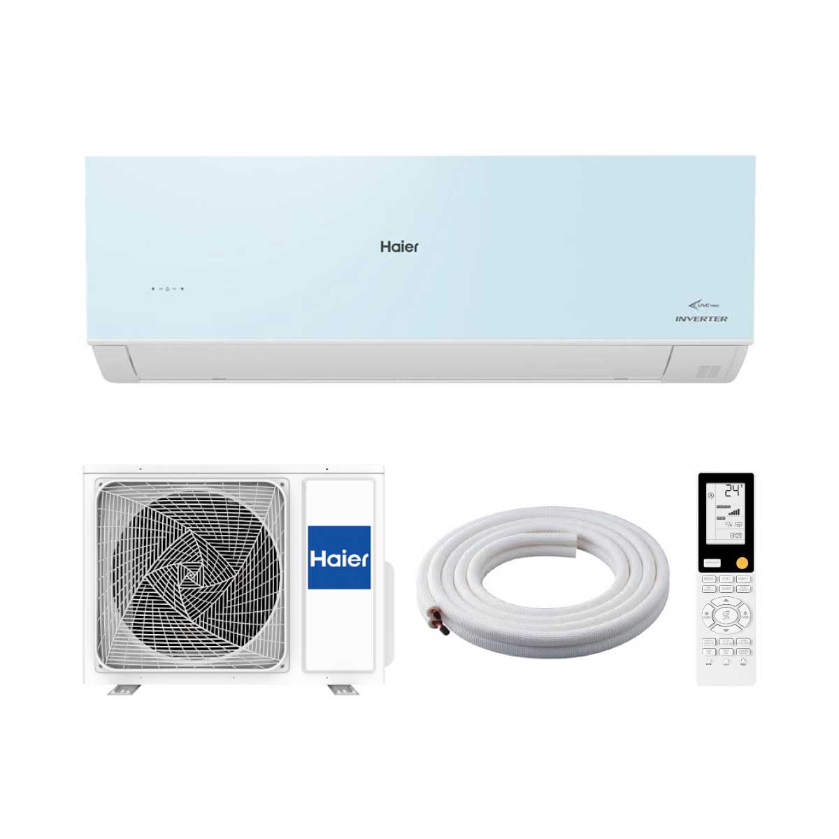 Haier แอร์เครื่องปรับอากาศติดผนัง 12300 BTU UV Cool Voice สี