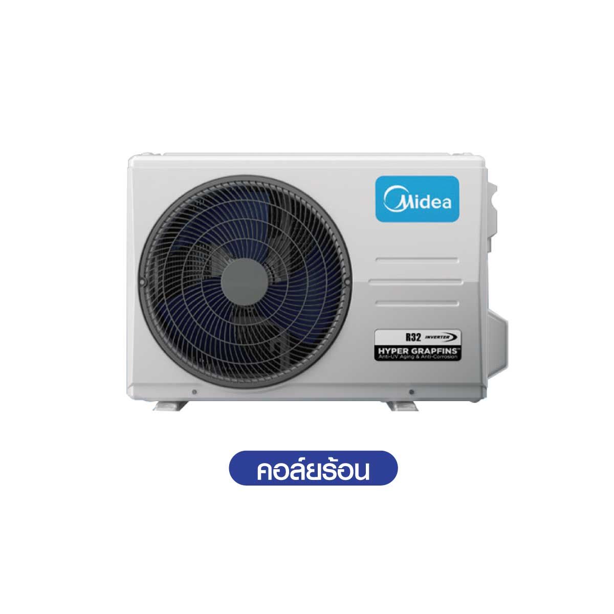 MIDEA เครื่องปรับอากาศ ติดผนัง 9360 BTU NUMEN เบอร์ 5 รุ่นM