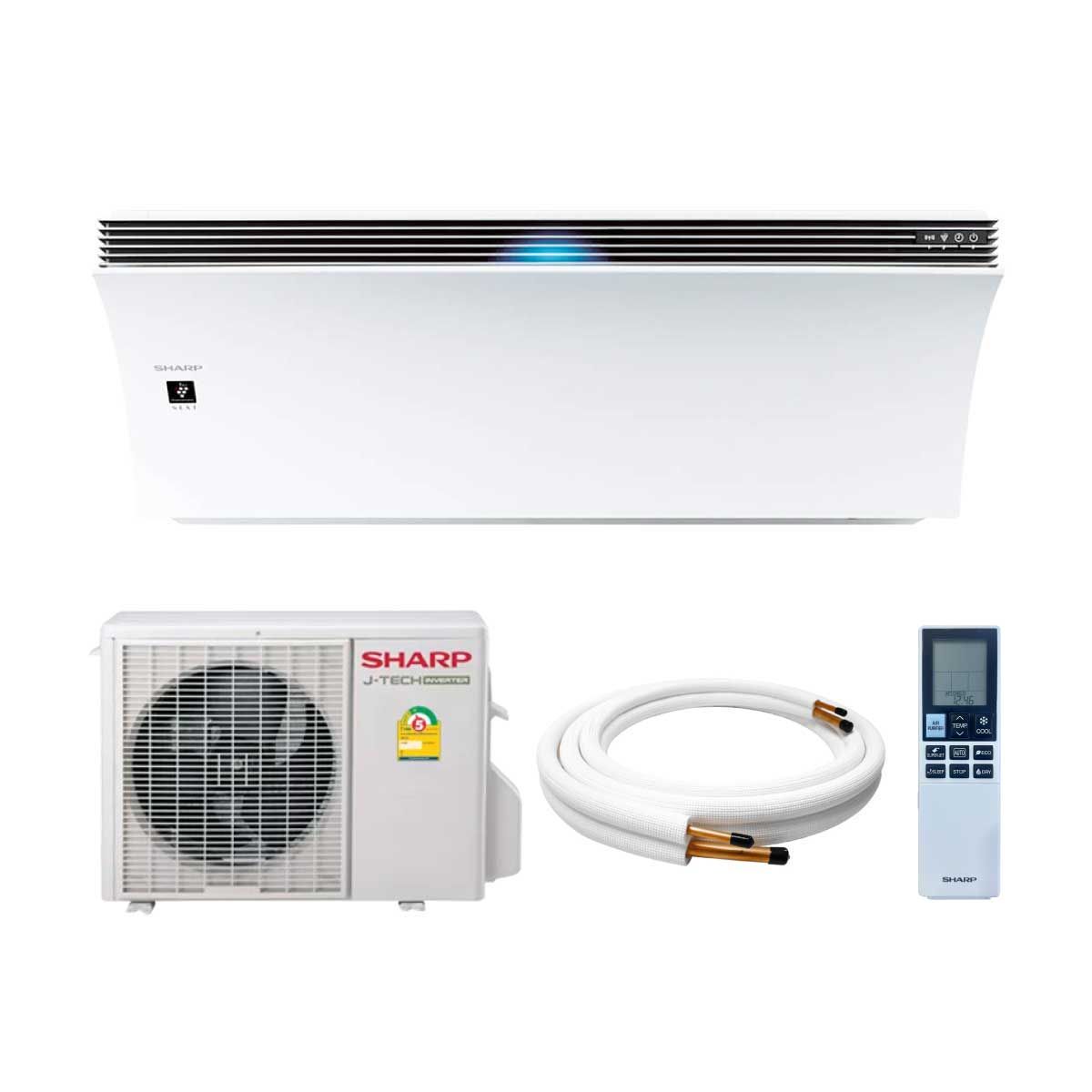 SHARP แอร์ เครื่องปรับอากาศติดผนัง 12,200 BTU INVERTER Ion ร