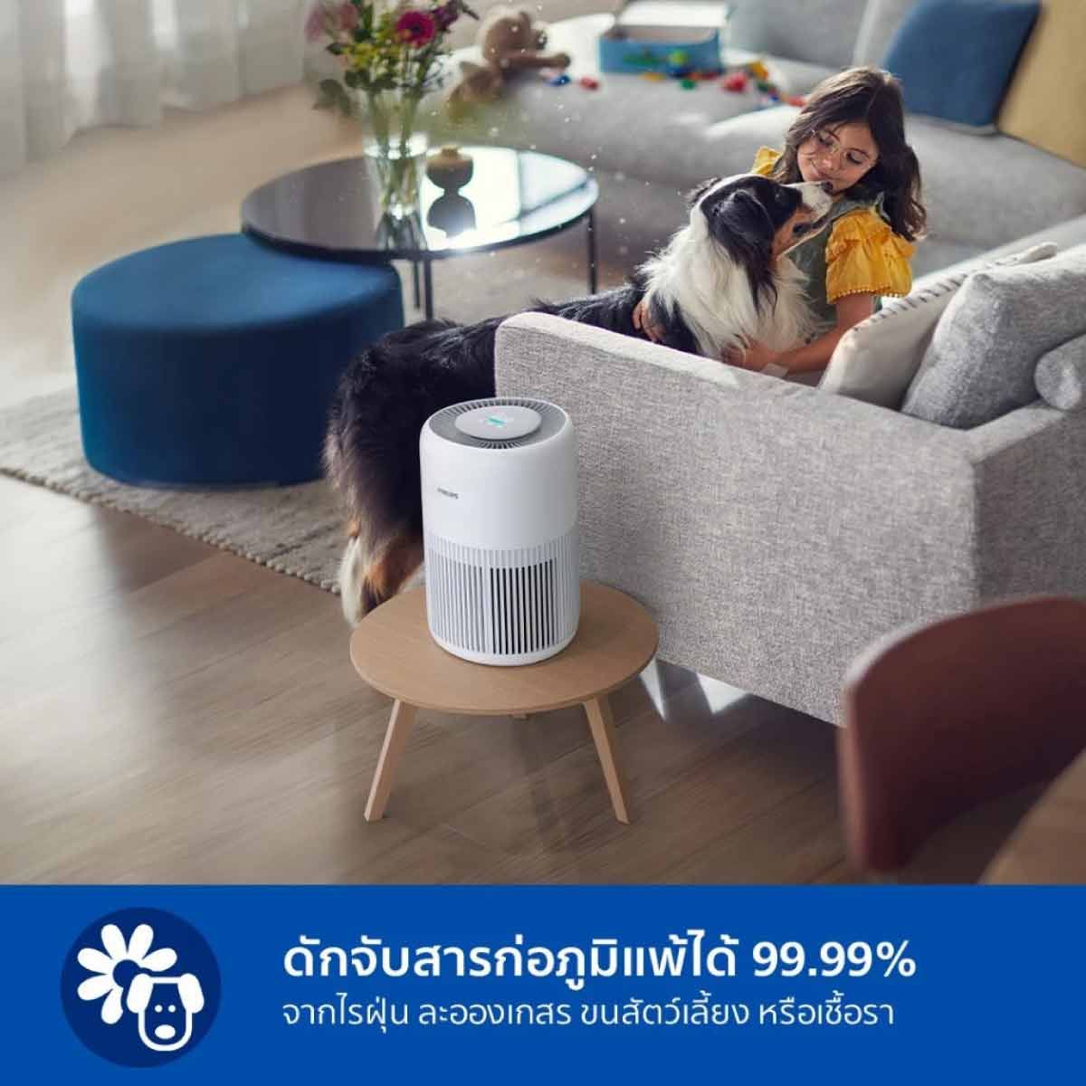 PHILIPS เครื่องฟอกอากาศ 65ตร.ม. รุ่นAC0920/10