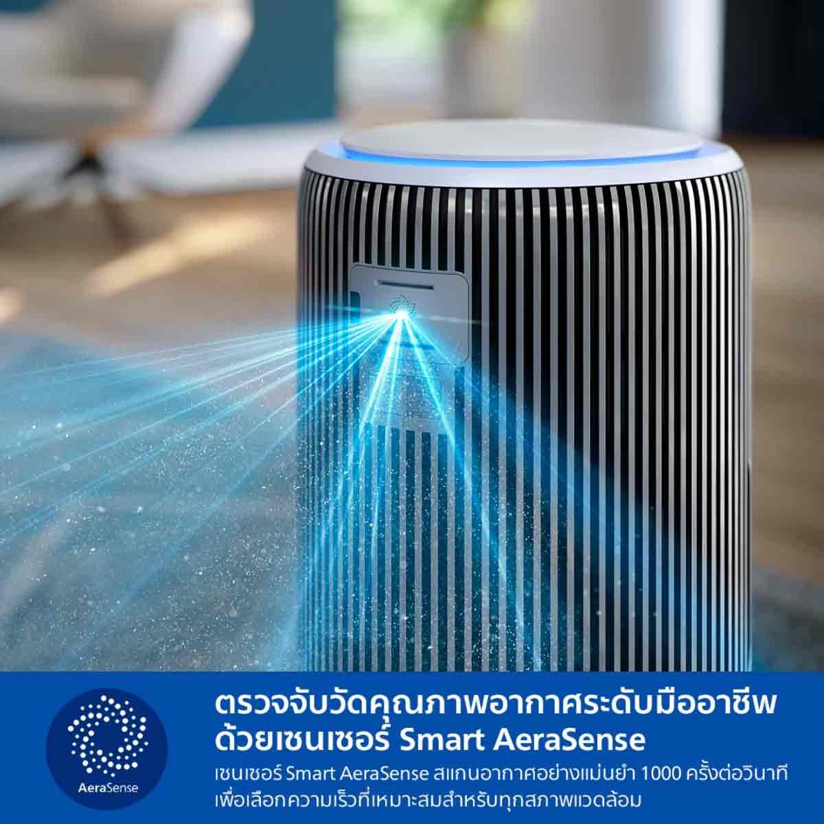 PHILIPS เครื่องฟอกอากาศ 135 ตร.ม. WiFi รุ่น AC3220/10