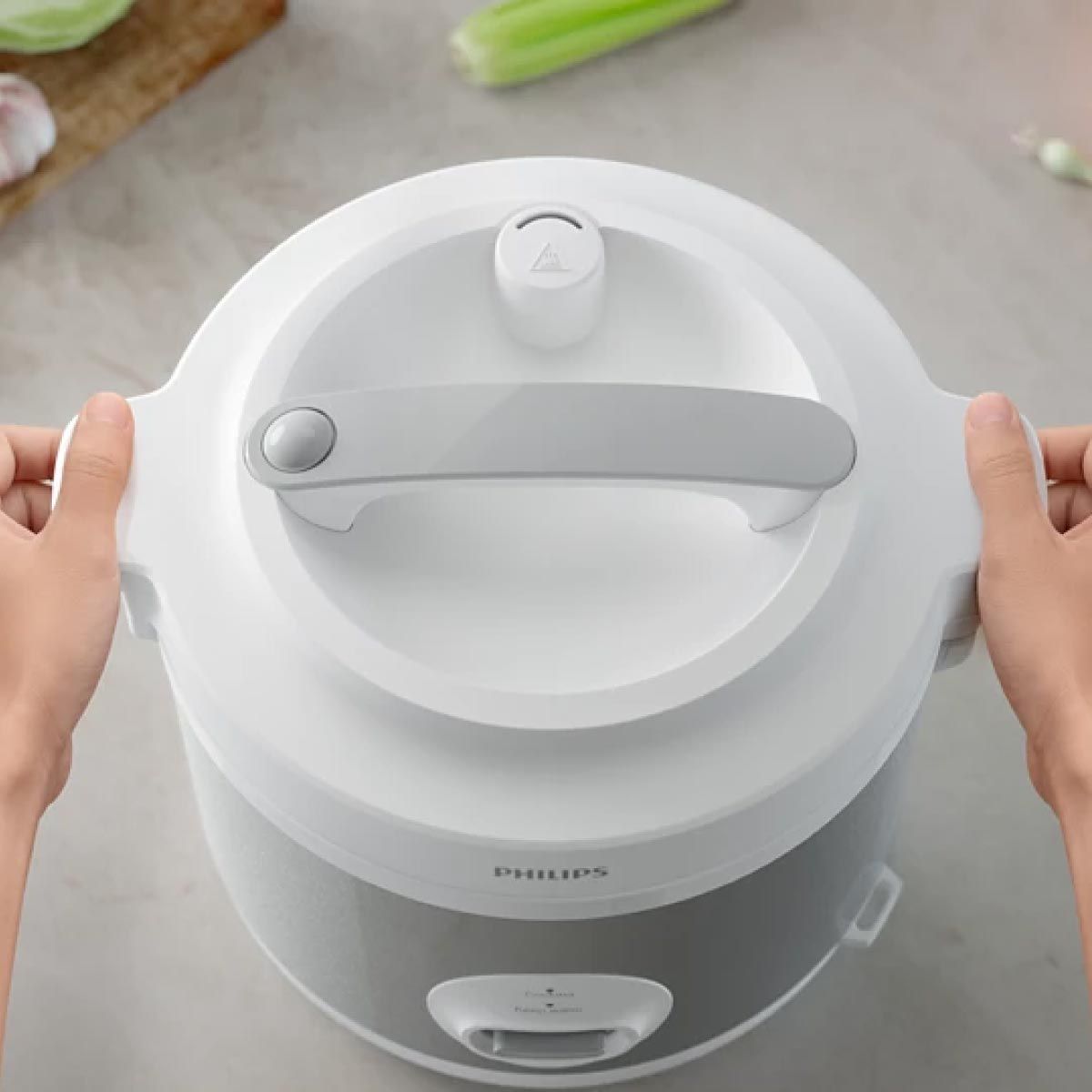 PHILIPS หม้อหุงข้าว 1.8 ลิตร รุ่น HD3008/30