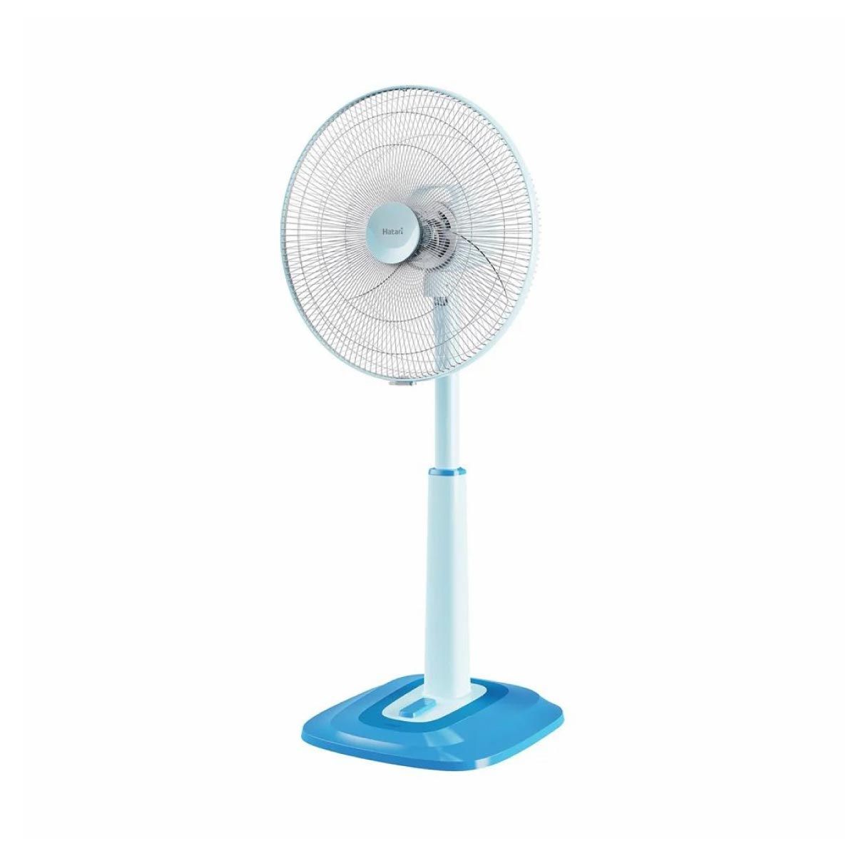 HATARI พัดลมปรับระดับ18 นิ้ว สไลด์ สีฟ้า รุ่น S18C1