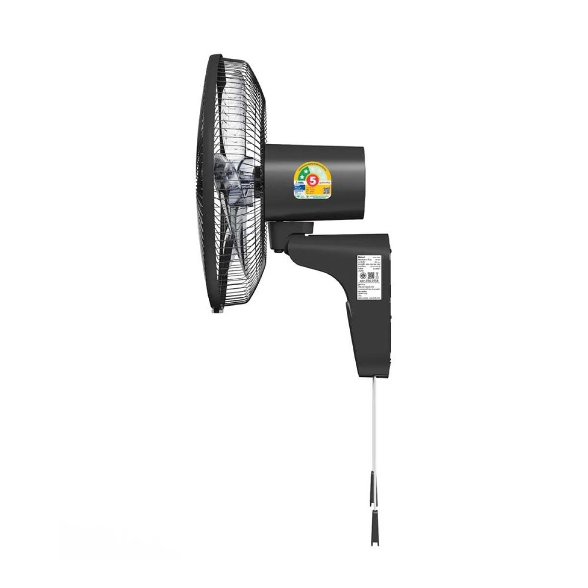 HATARI พัดลมติดผนัง 16 นิ้วสายคู่ สีดำ รุ่น W16M1