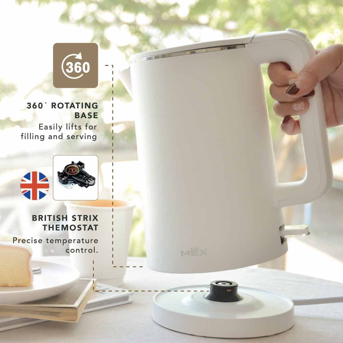 MEX กาต้มน้ำไฟฟ้า สีขาว รุ่นKPL110W