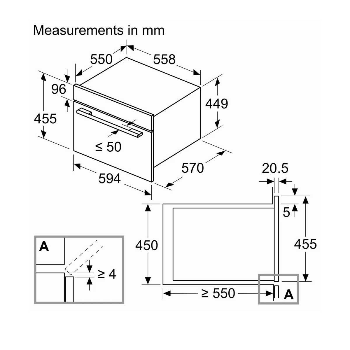 BOSCH เตาอบมัลติฟังก์ชั่น ซีรี่4 รุ่นCMA583MS0B