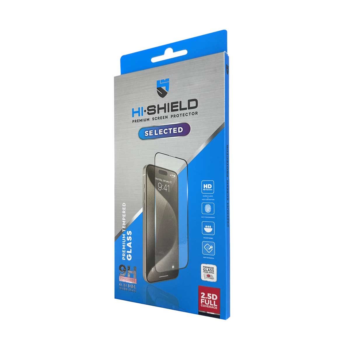 Hi-Shield Selected Premium Tempered Glass 2.5D Full Coverage