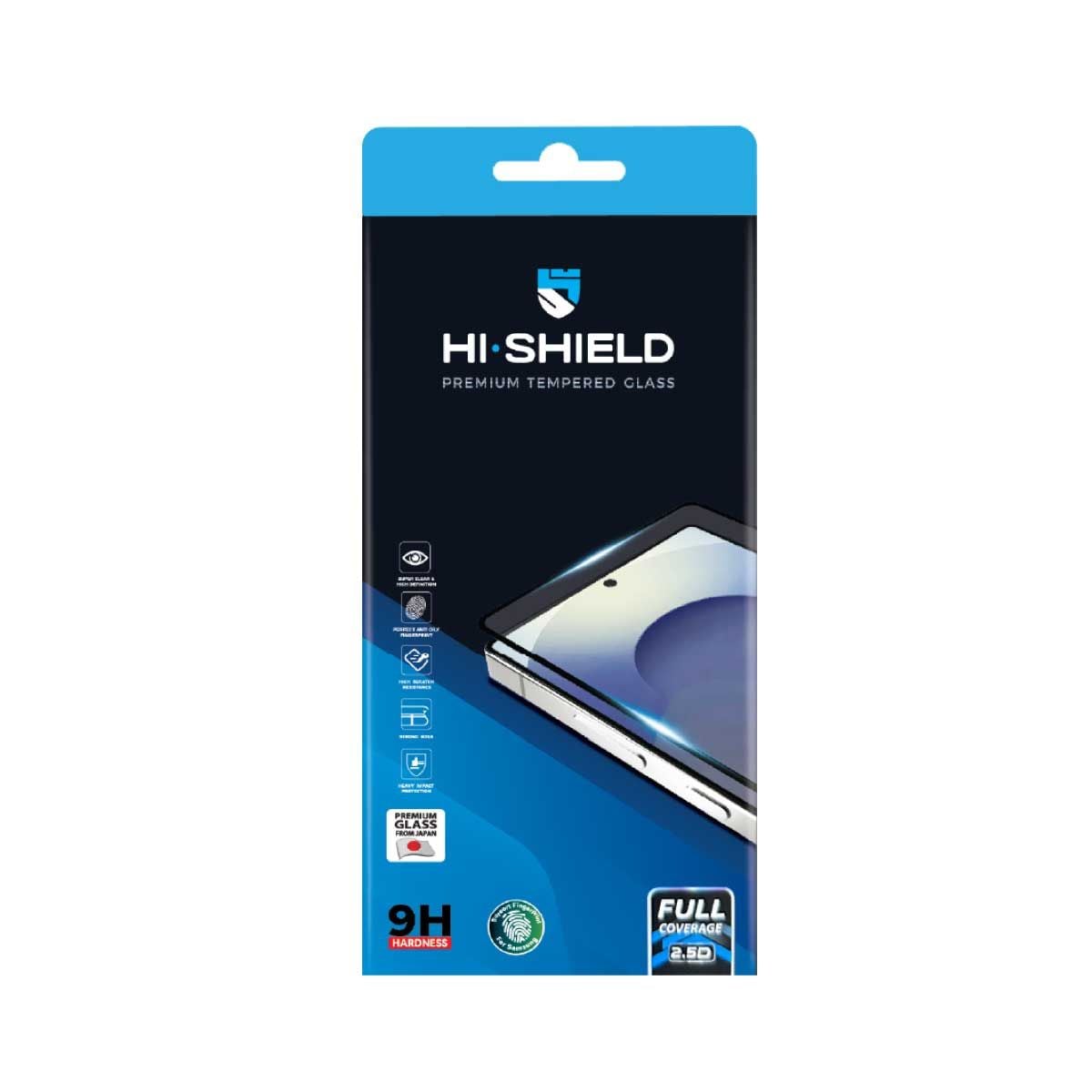 Hi-Shield 2.5D CLEAR GLASS TEMPERED GLASS COLOR : BLACK Sam