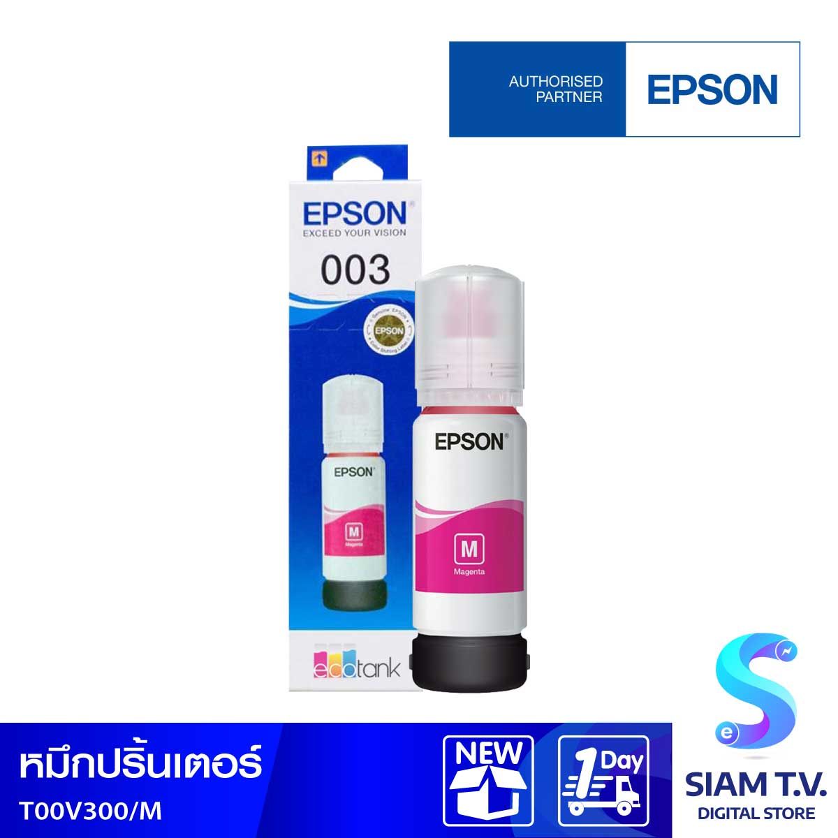 INK (หมึกสำหรับเครื่องพิมพ์) EPSON สีม่วงแดง เบอร์ T00V300