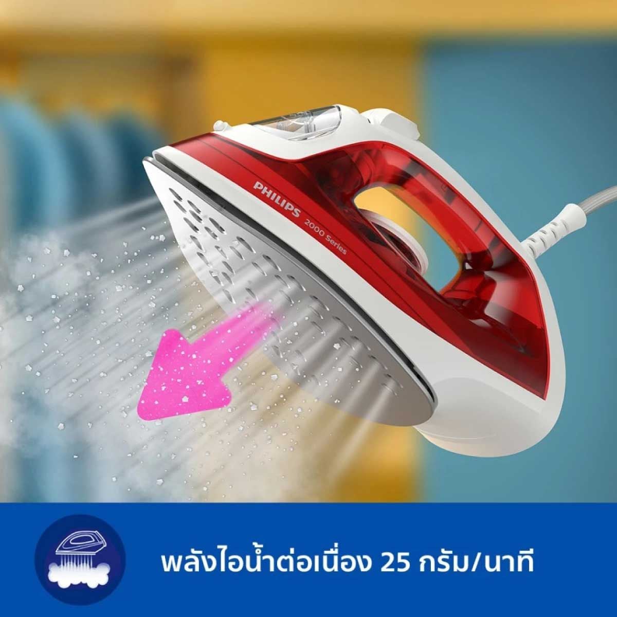 PHILIPS เตารีดไอน้ำ 2000W รุ่น DST2010/40