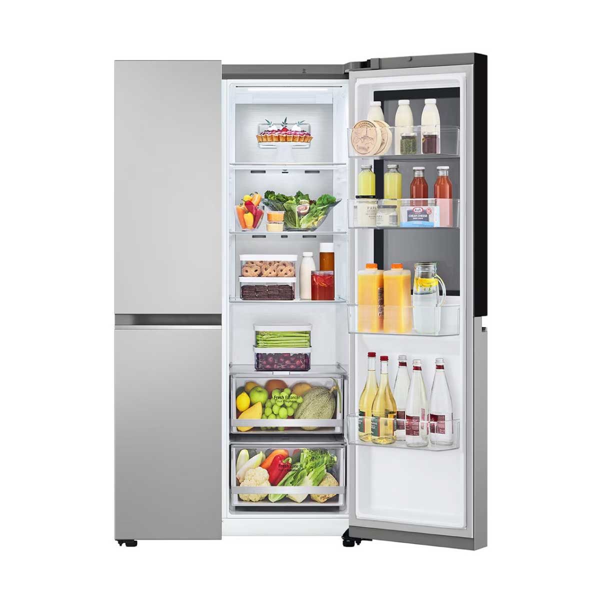 LG ตู้เย็น INSTAVIEW 23.1Q สีเงิน รุ่น GC-V257SFZW