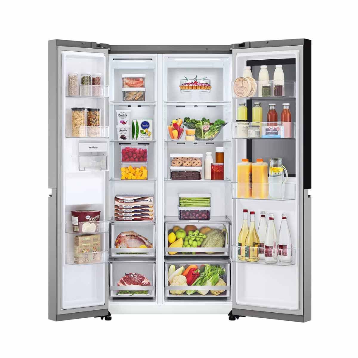 LG ตู้เย็น INSTAVIEW 23.1Q สีเงิน รุ่น GC-V257SFZW