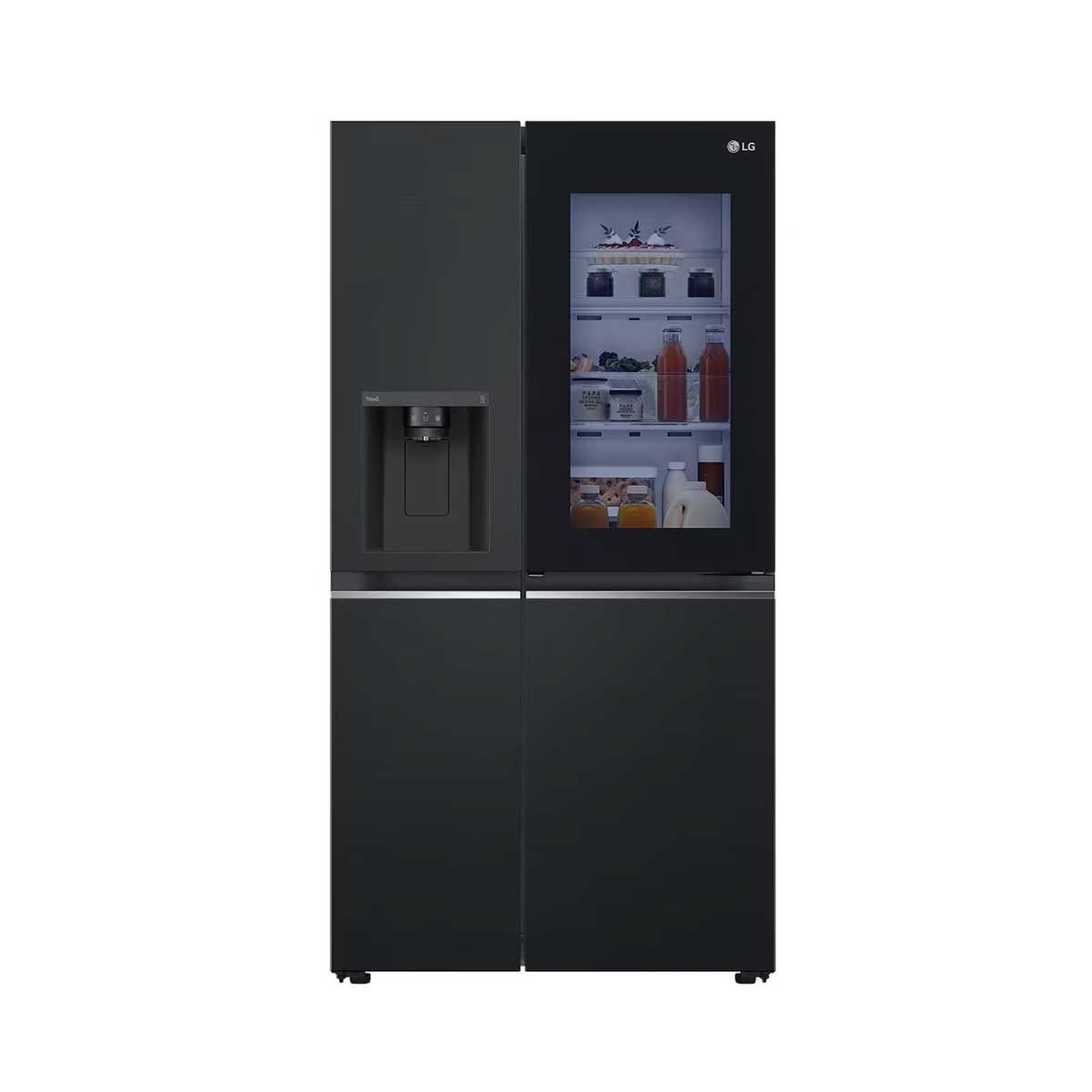 LG ตู้เย็น Instaview 22.4Q พร้อมกดน้ำและน้ำแข็ง รุ่น GC-X25