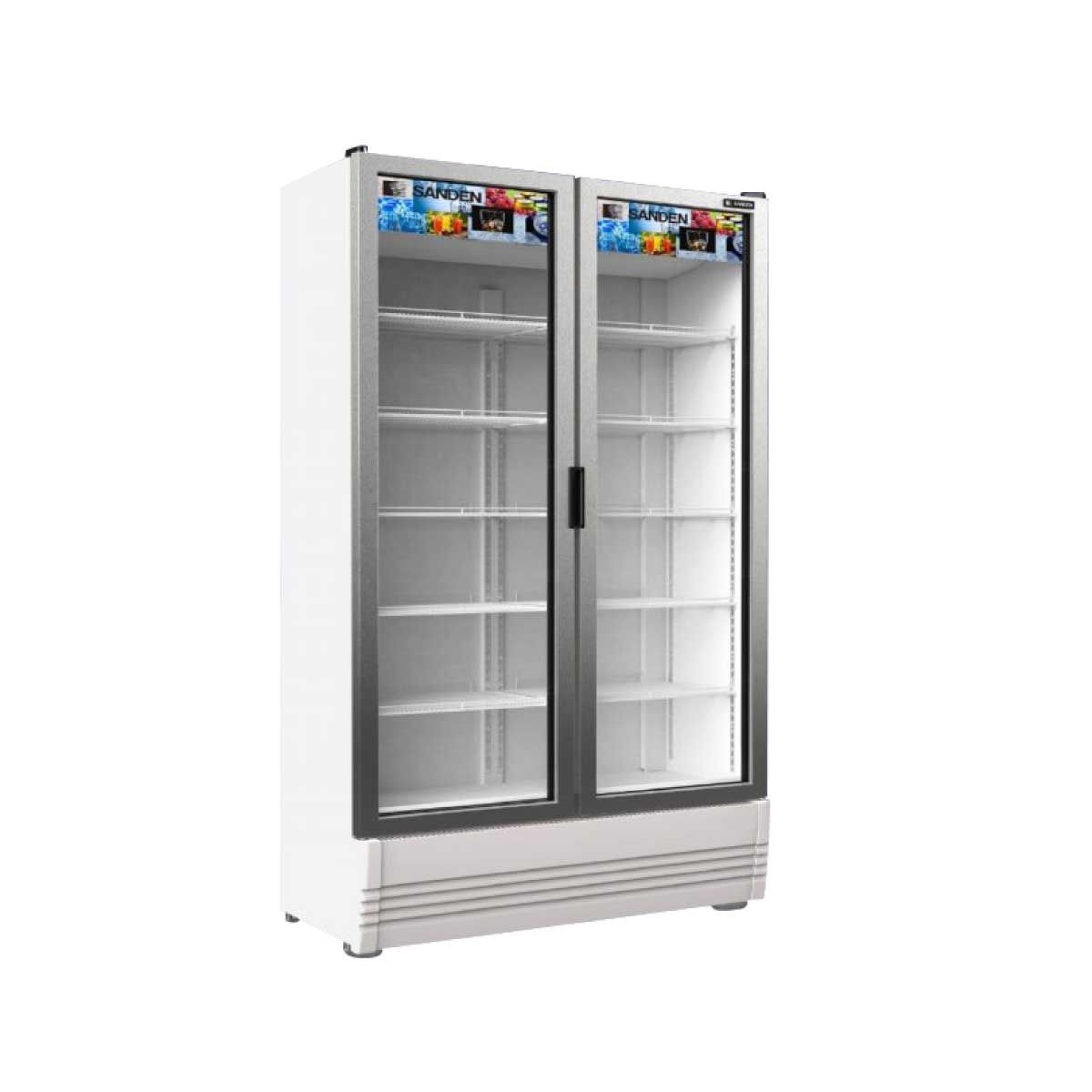 SANDEN ตู้แช่เครื่องดื่ม 2 ประตู รุ่น SPB-1000 ความจุ 27.7 ค