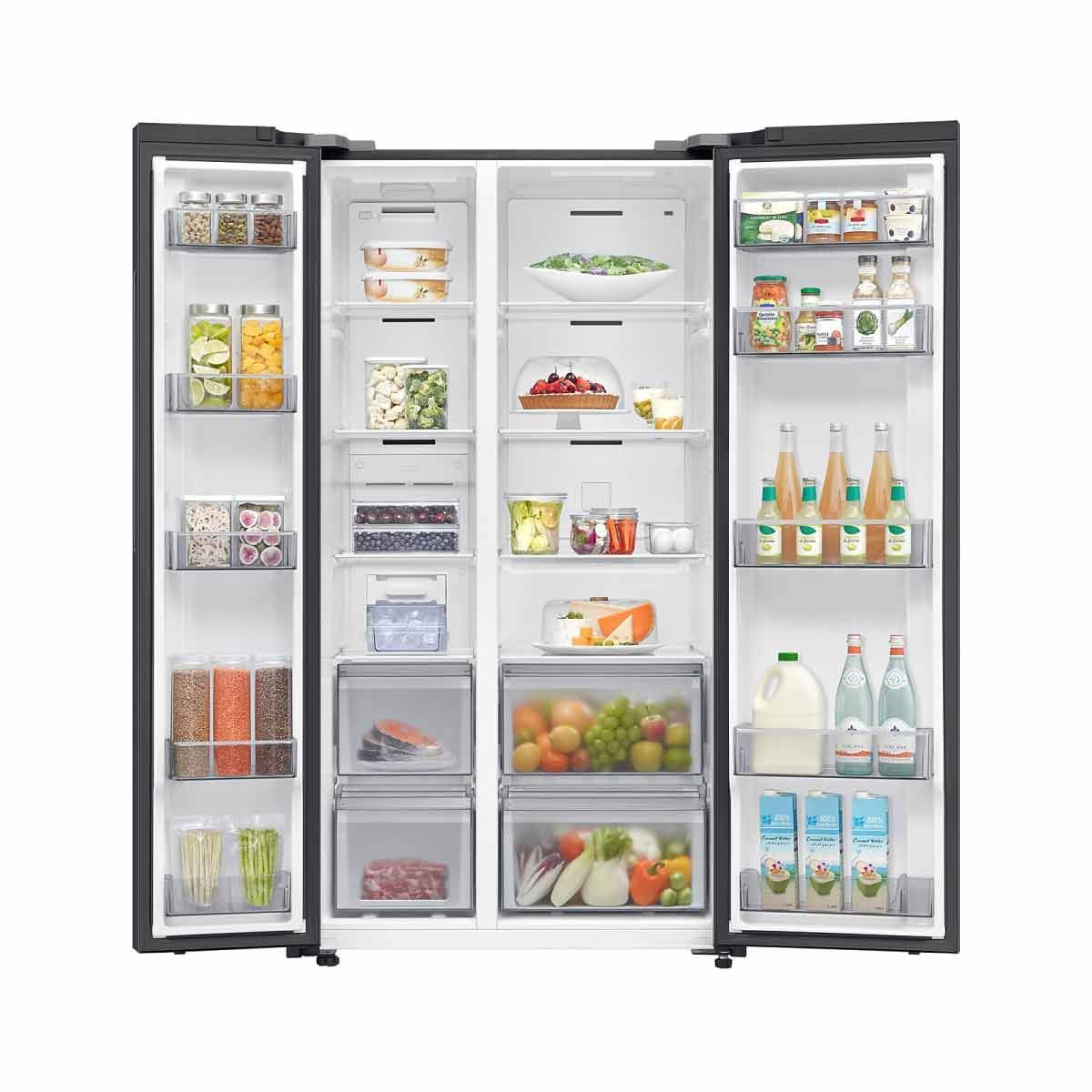 SAMSUNG ตูู้เย็น Side by Side SpaceMax Technology Ai 655L สี